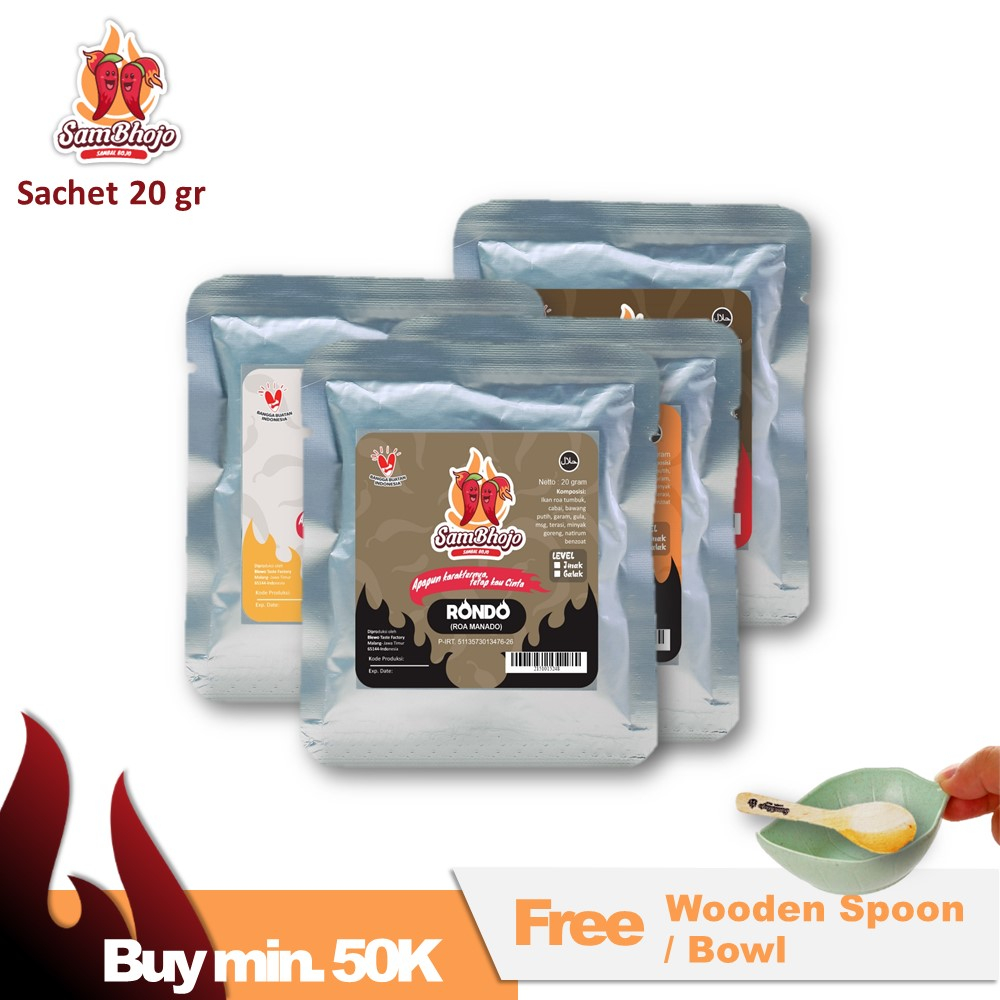 Jual SamBhojo - Sambal Sachet 20gr, Sambal Baby Cumi, Sambal Roa, Paru ... Jual SamBhojo - Sambal Sachet 20gr, Sambal Baby Cumi, Sambal Roa, Paru ...