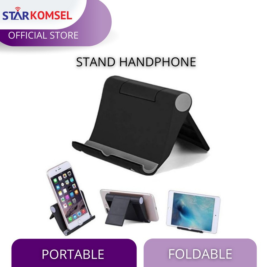 Jual Dudukan Handphone Tablet Folding Desktop phone stand Holder Mini ...
