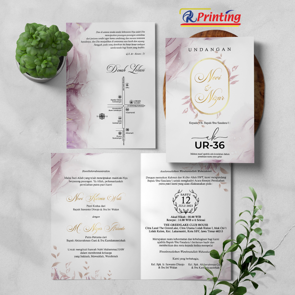 Jual Undangan Pernikahan amplop / Undangan Simpel / Wedding invitation ...
