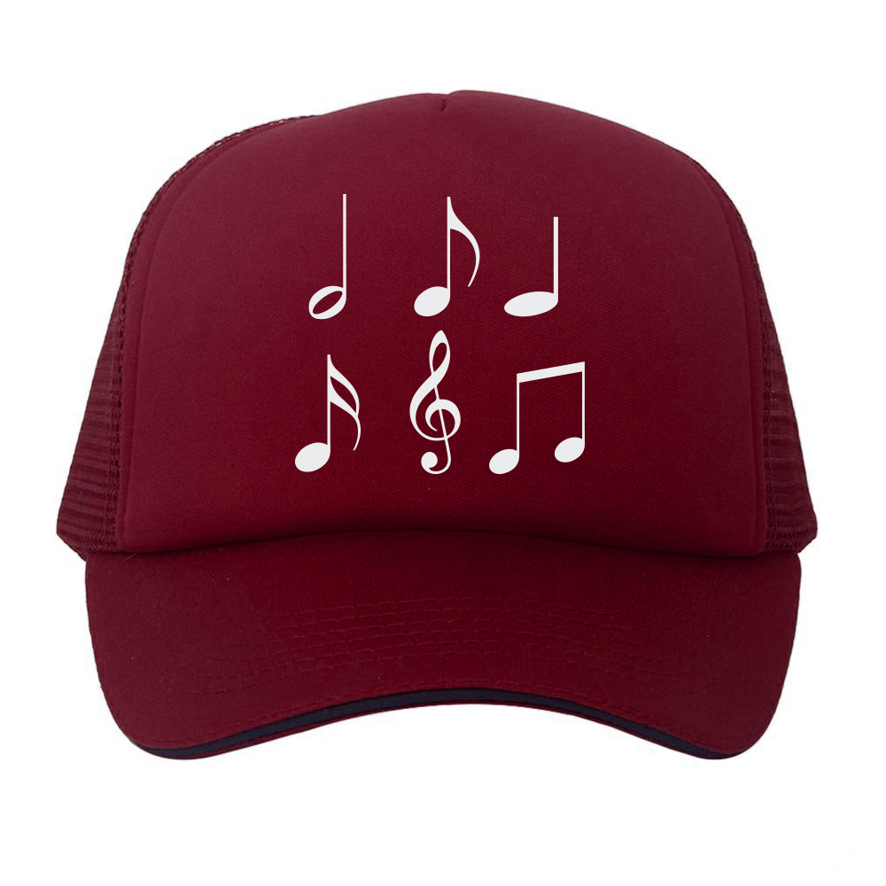 Jual topi trucker jaring premium desain not balok musik lagu nada ...