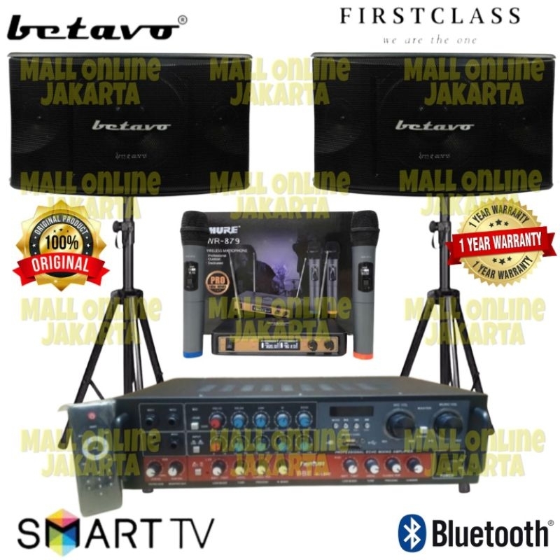 Jual Paket karaoke Betavo 10 inch speaker sound system rumah home ...