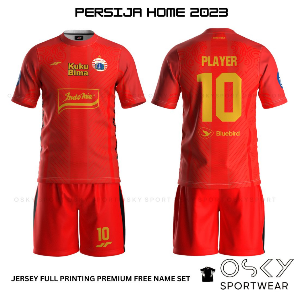 Jual JERSEY PERSIJA HOME 2023 TERBARU FULL PRINTING PREMIUM FREE ...