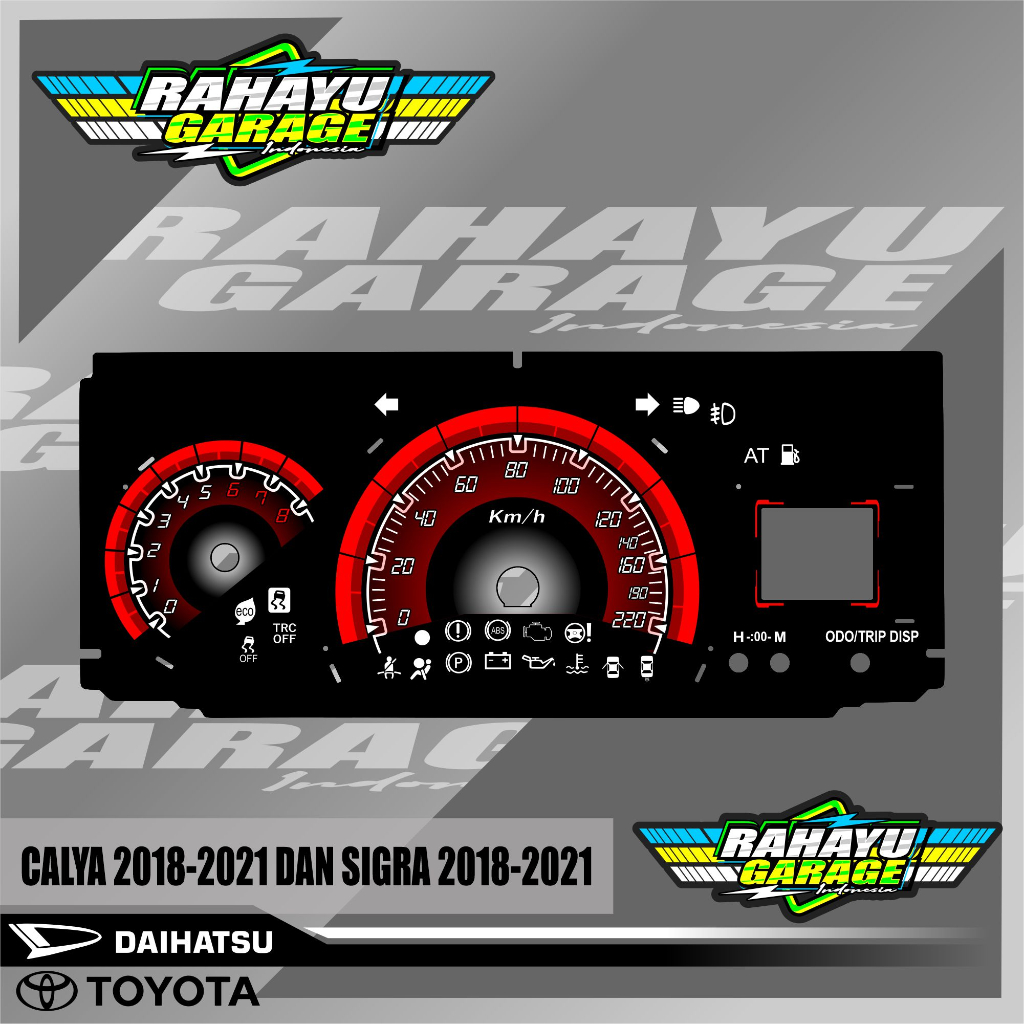 Jual papan speedometer custom calya dan sigra panel spido meter sigra ...