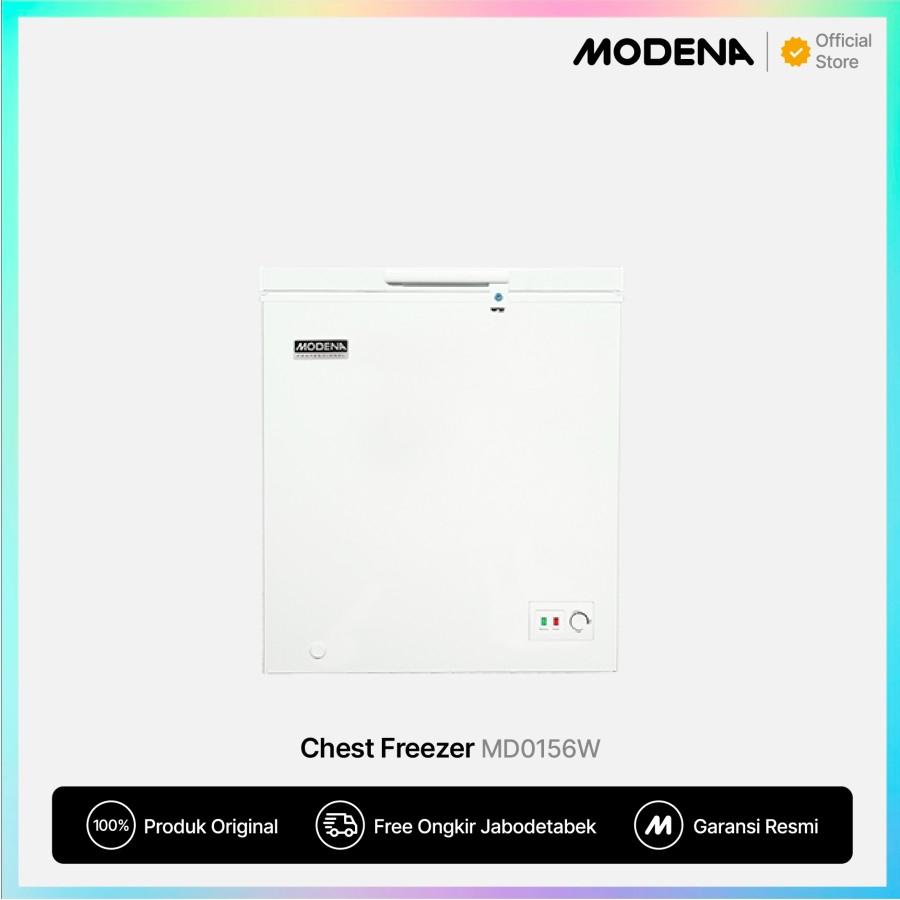 Jual MODENA Chest Freezer - MD 0156 W | Shopee Indonesia
