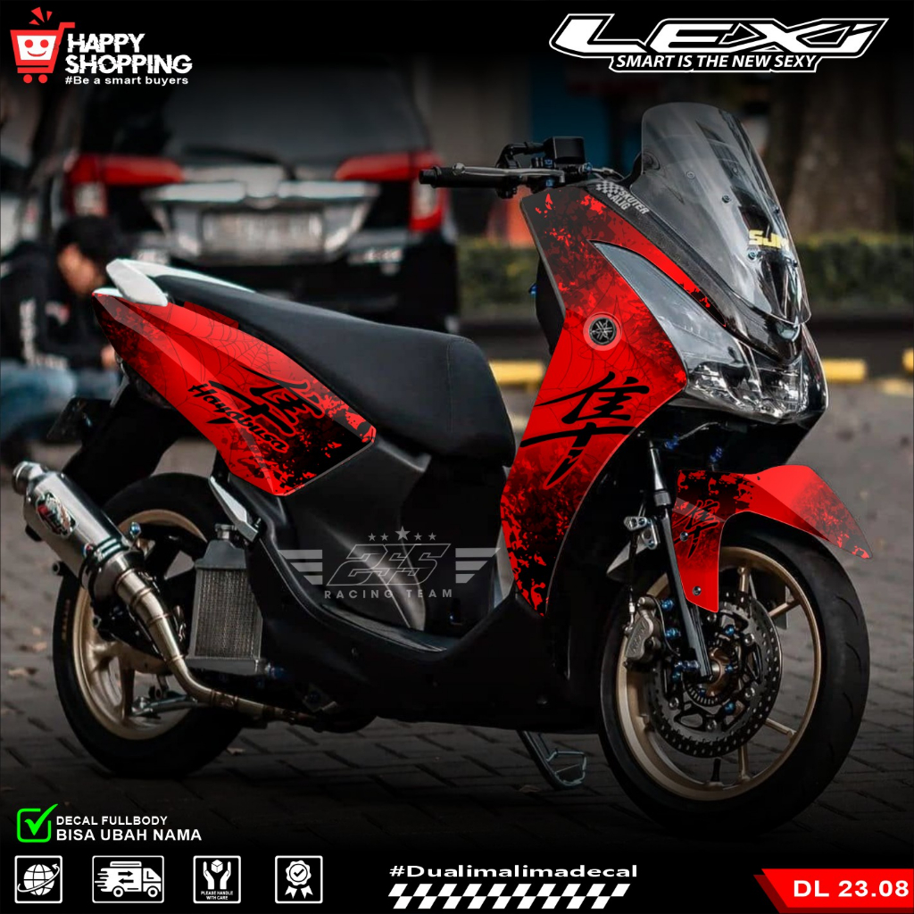 Jual (COD) Decal Sticker Yamaha LEXI Fullbody Fullblok Desain Hayabusa ...