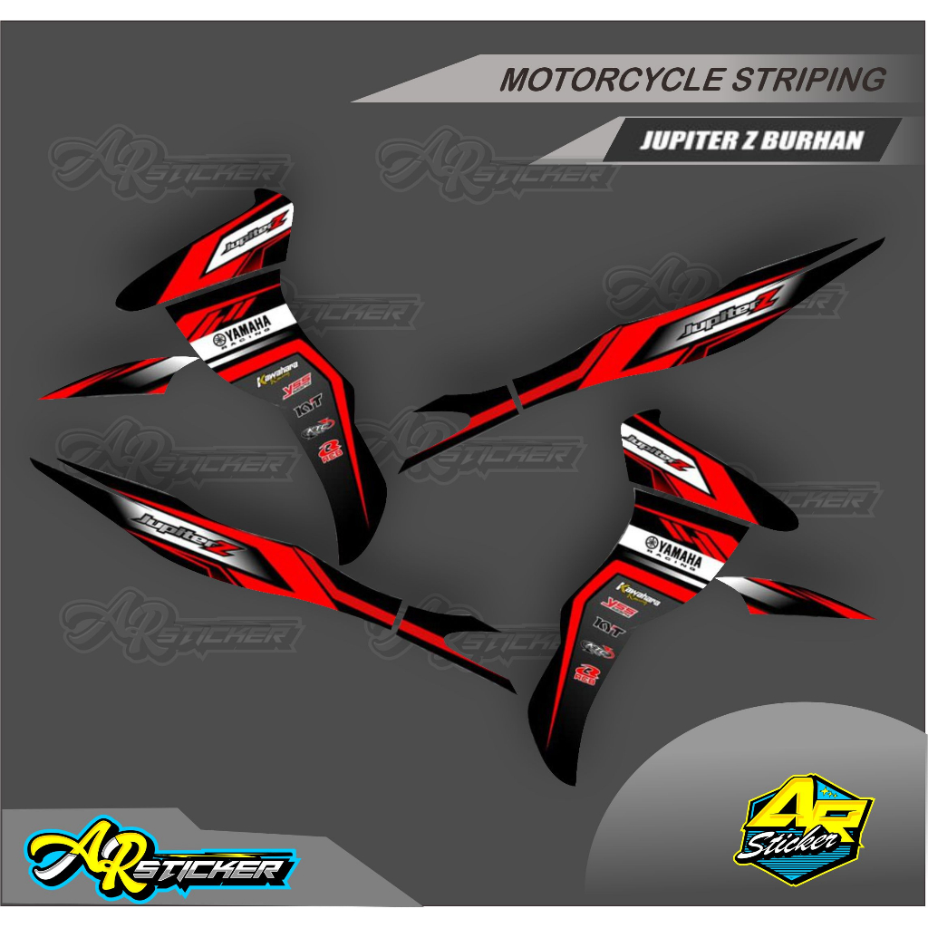 Jual Striping Jupiter z Burhan / Stiker Jupiter Z / Striping Jupiter 2007-2008-2009-2010 ...
