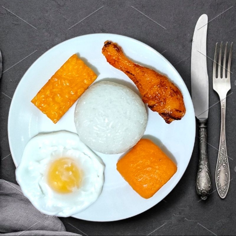 Jual Replika makanan Jajanan awet Paket lengkap anak empat sehat lima ...