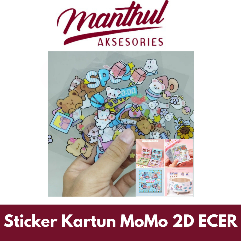 Jual Sticker Kartun MoMo 2D ECER ~ FUNNY CARTOON STICKER 2D | Shopee ...