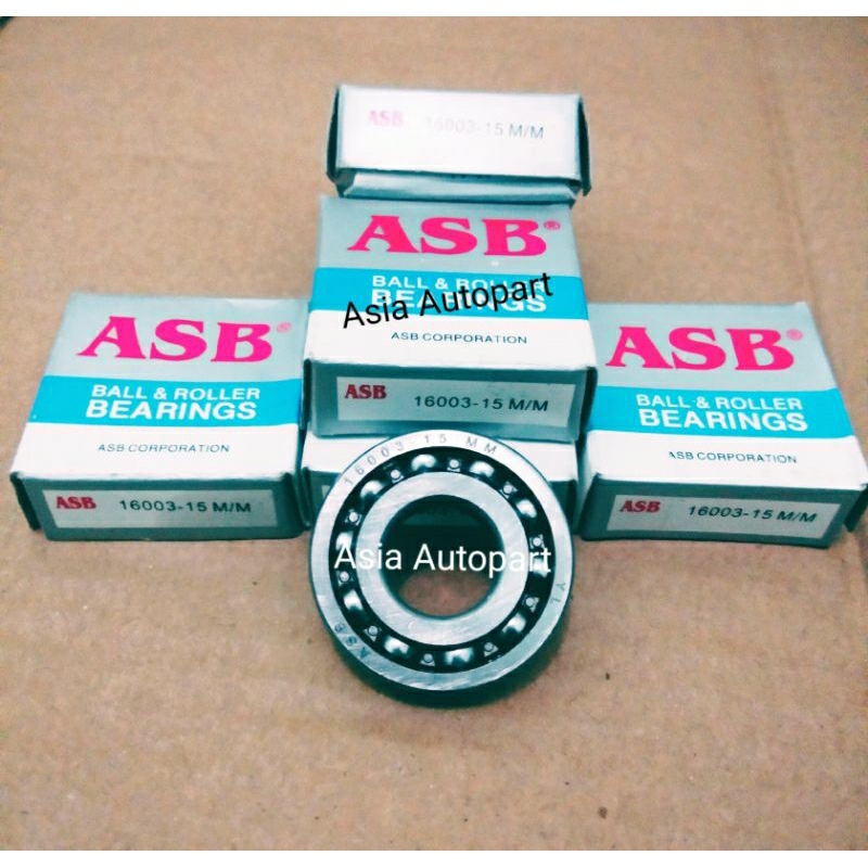 Jual BALL BEARING LAHER 16003-15mm BEARING NOKEN AS MIO M3 MERK ASB ...