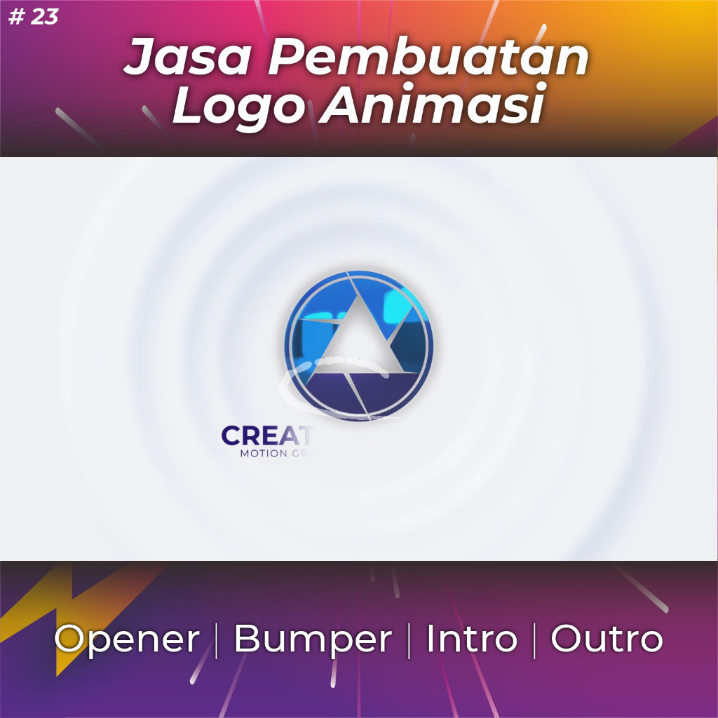Jual Jasa pembuatan Video Animasi Opening Intro Outro Logo untuk kebutuhan Youtube Instagram ...