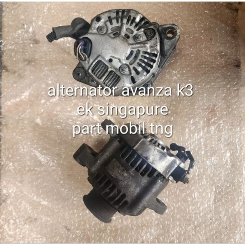 Jual Alternator Dinamo Amper Toyota K3 AVANZA EK SINGAPUR Untuk Rubahan ...