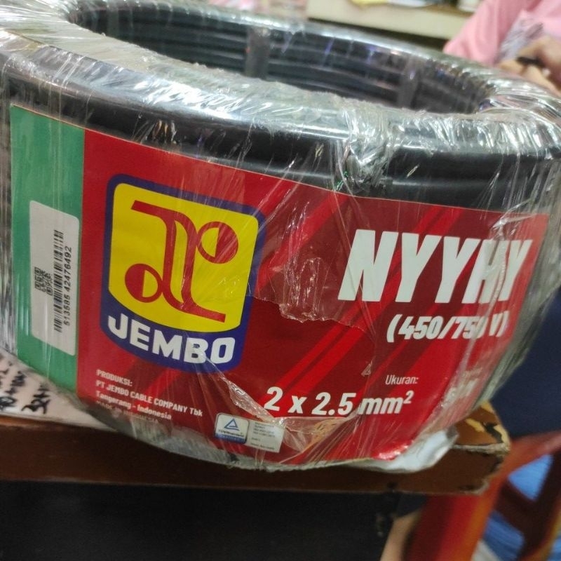 Jual KABEL SERABUT NYYHY 2X2,5MM 2X2,5 MM JEMBO 2x2.5MM 1 ROLL@50M 50 M METER | Shopee Indonesia