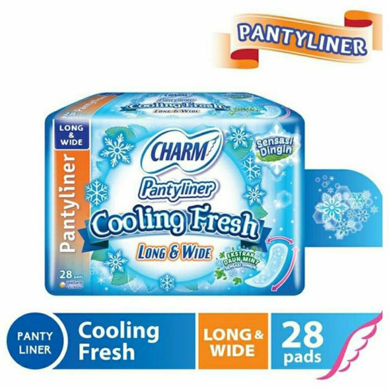 Jual Pantyliner Charm Cooling Fresh 28 pads | Shopee Indonesia