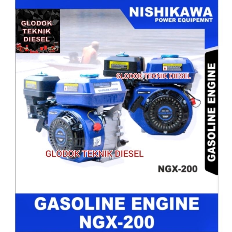 Jual Mesin Penggerak Serbaguna NGX 200 Nishikawa 7 HP Engine Bensin ...