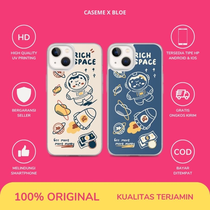 Jual Custom Case Couple Rich Space All Type Hp Softcase Silicon Lucu ...