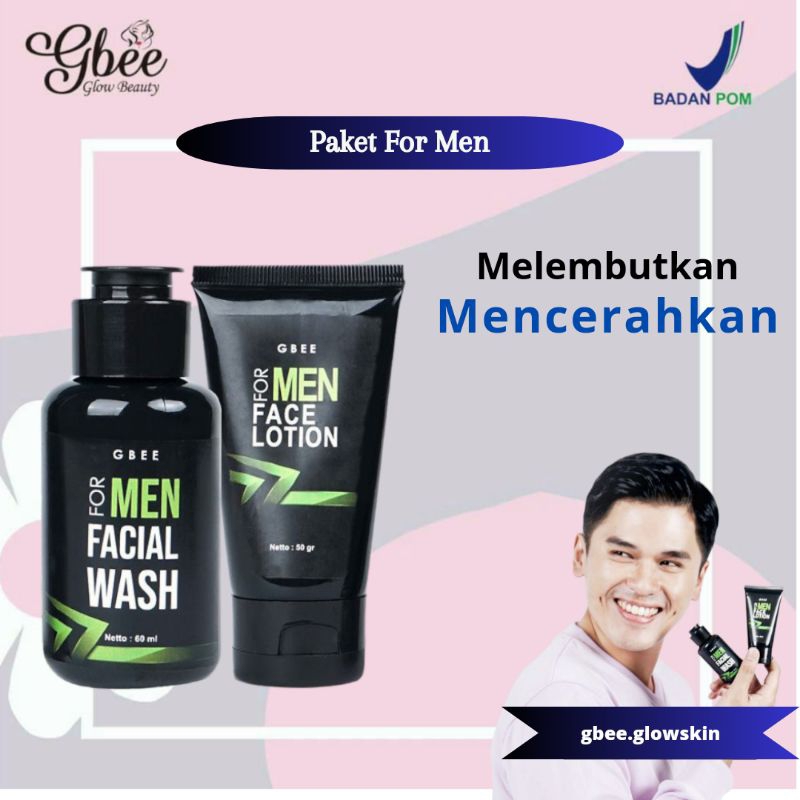Jual GBEE GLOW | PAKET MEN (SKINCARE PRIA) | Shopee Indonesia