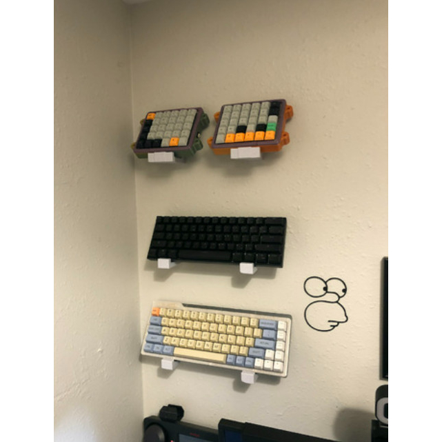 Jual Wall Mount Universal Mechanical Keyboard Hanger Stand Holder - J3D ...