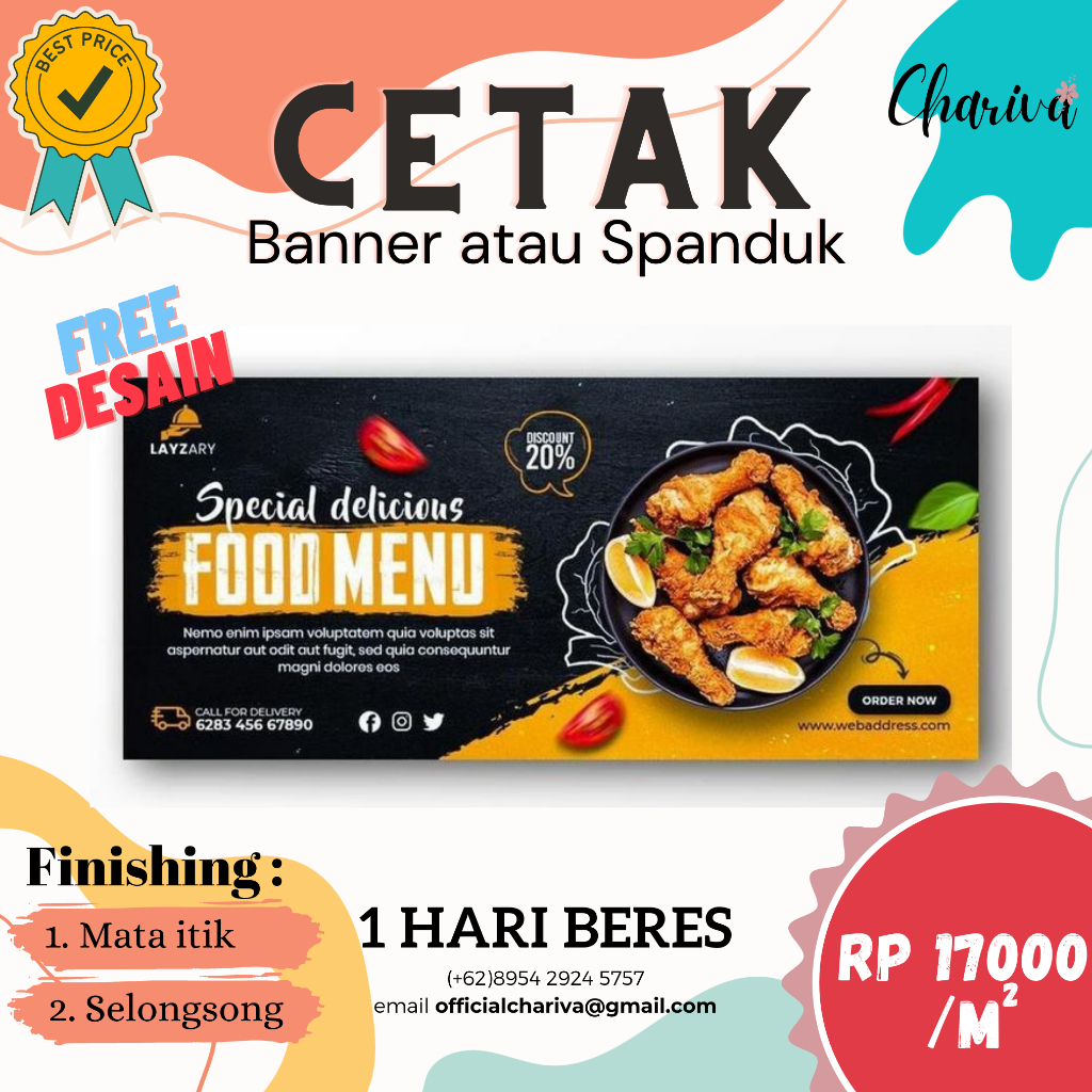 Jual Cetak Banner Spanduk Baliho Termurah Free Desain | Shopee Indonesia