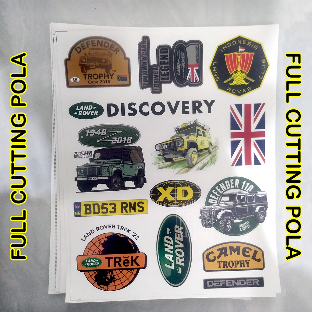Jual Stiker Laptop Tumbler Gadget Land Rover 01(Full Cutting Pola ...