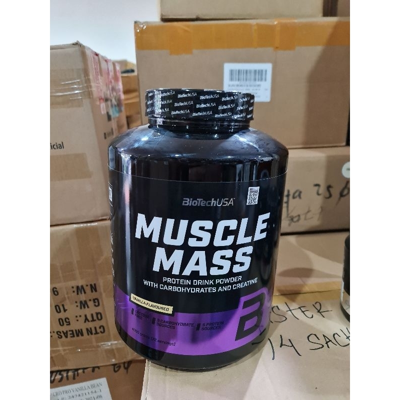 Jual biotech usa muscle mass 4000gr 4000 gram 4kg mass protein gainer ...