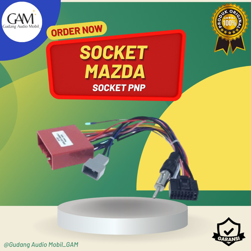 Jual KABEL SOKET HEAD UNIT ANDROID MAZDA PNP | Shopee Indonesia