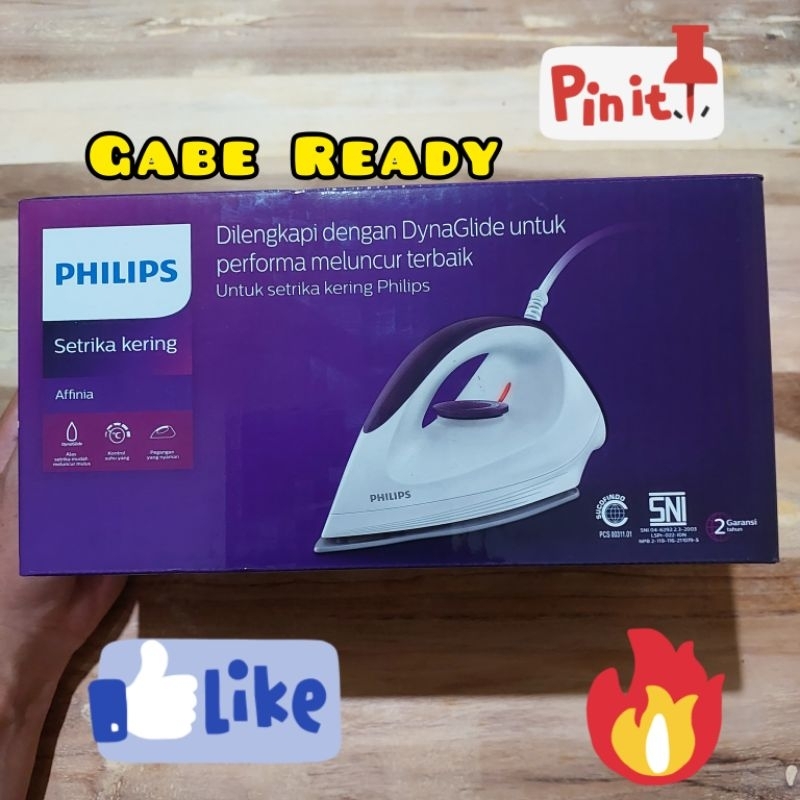 Jual PHILIPS Setrika Kering Gc 160/27 Putih Unggu ,Tapak Setrika ...