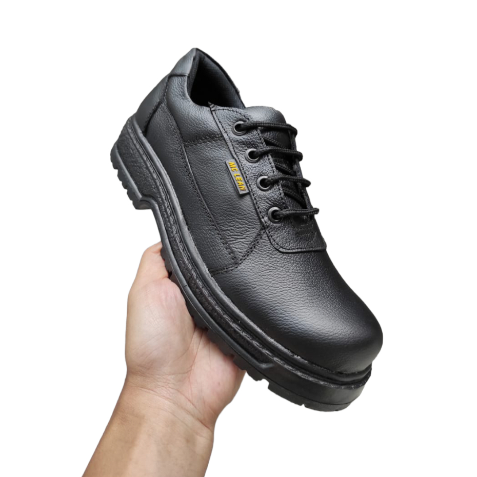 Jual SEPATU SAFETY BOOTS LOW CUT PENDEK KULIT ASLI UJUNG BESI PREMIUM ...