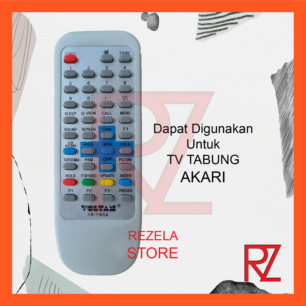 Jual Remot Remote TV Tabung Akari Voltan Langsung Pakai | Shopee Indonesia