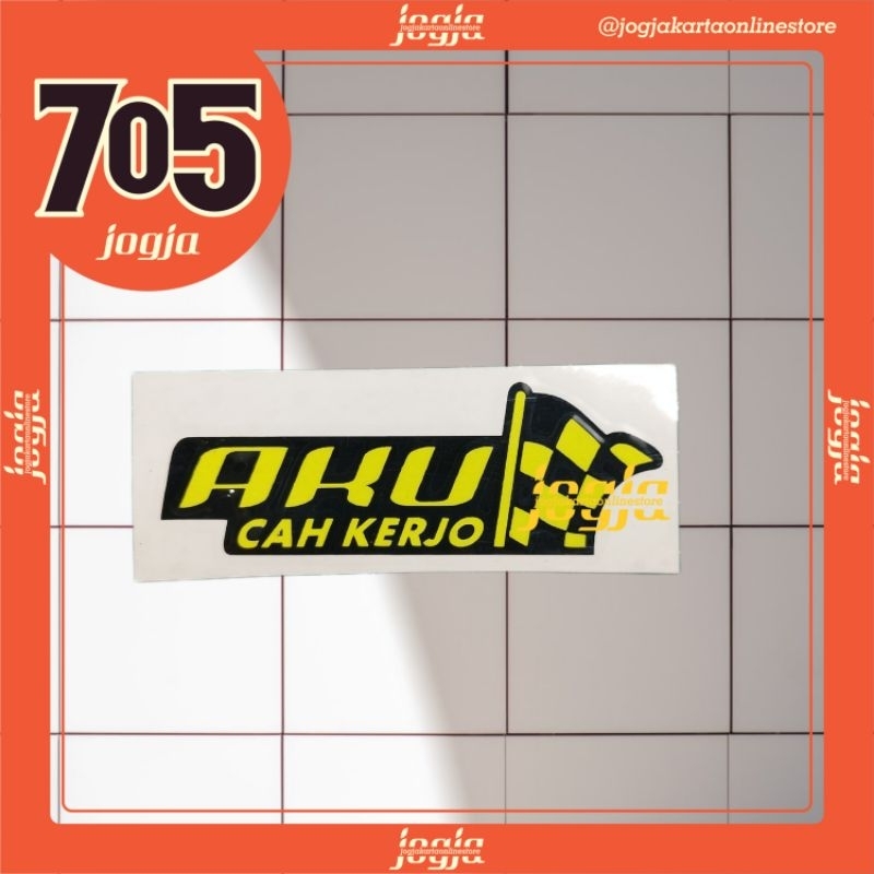 Jual Stiker Cutting Sticker Racing Aku Cah Kerjo 10 x 3.5 Cm | Shopee ... Jual Stiker Cutting Sticker Racing Aku Cah Kerjo 10 x 3.5 Cm | Shopee ...