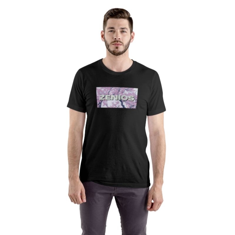 Jual Zenios Tshirt - Sakura "Hitam" | Shopee Indonesia