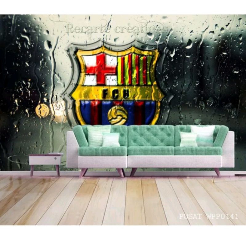 Jual GRATIS ONGKIR , Stiker / Wallpaper Dinding Bola BARCELONA ...