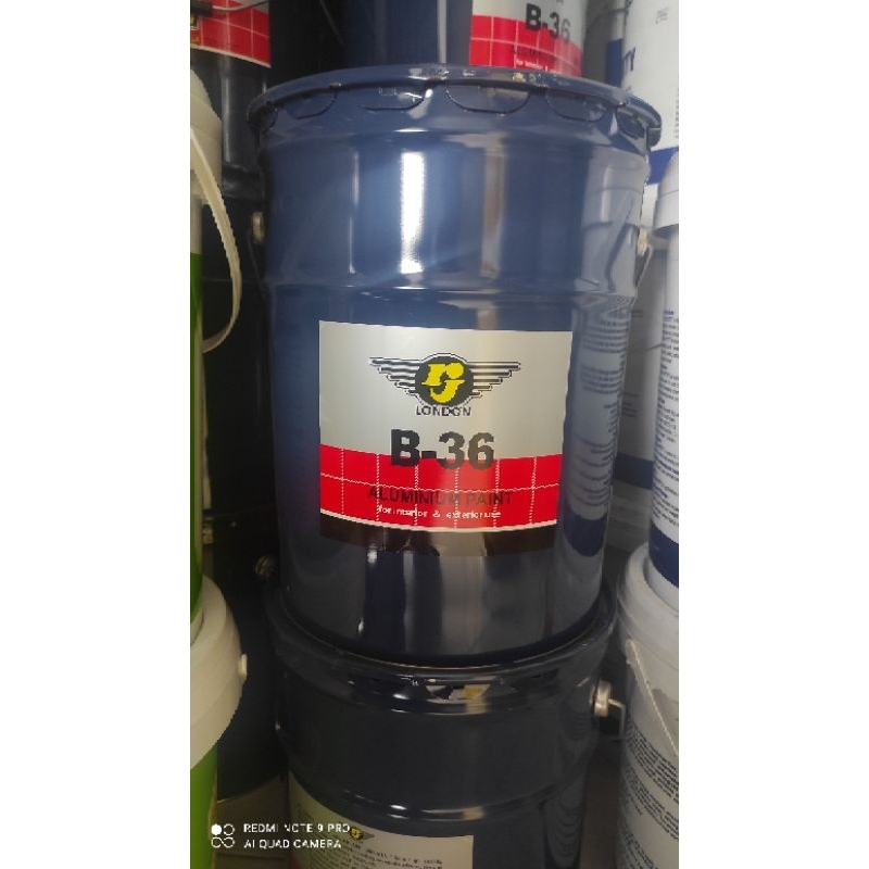 Jual Cat Almunium B-36 RJ LONDON 20 Liter Cat Alumunium Almunium SILVER ...