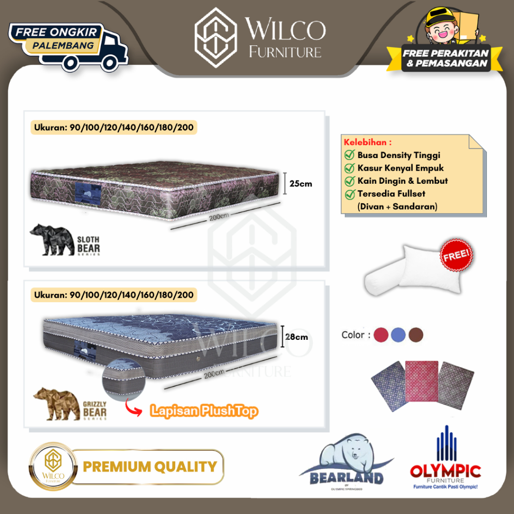 Jual Kasur Springbed Olympic Bearland Matras Olympic Bearland Shopee