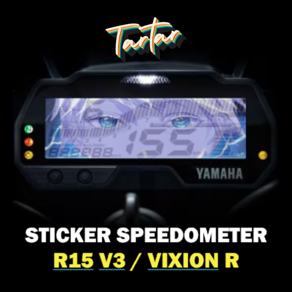 Jual Sticker Stiker Spido / Speedometer Transparant Anime R15 V3 ...