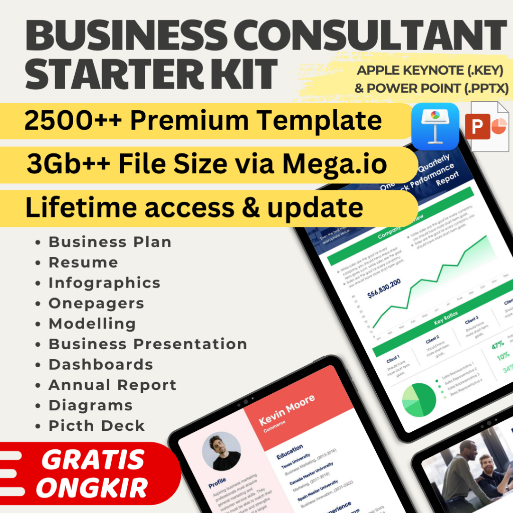 Jual 2500++ Premium Template Business Consultant Starter Kit (Template ...