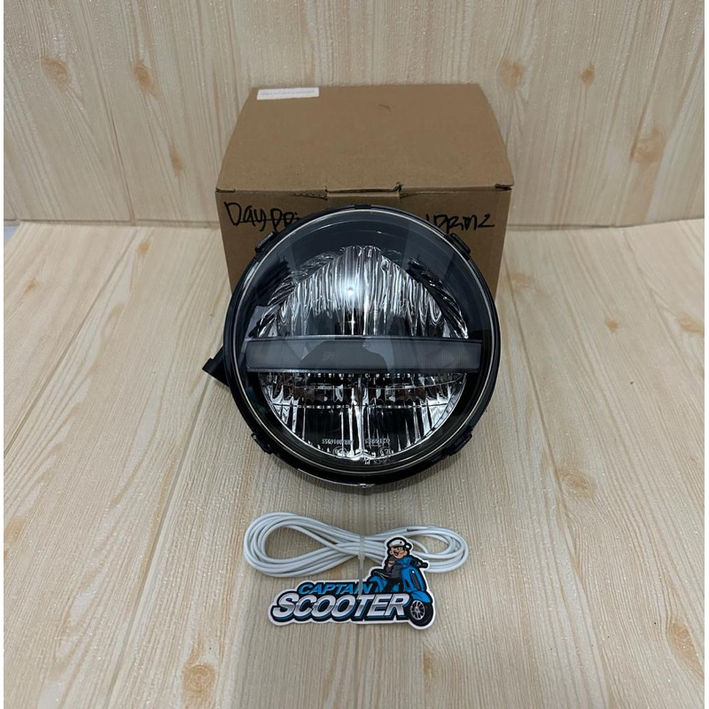 Jual Lampu Depan HeadLamp Daymaker LED Facelift Vespa Primavera 3v Iget ...