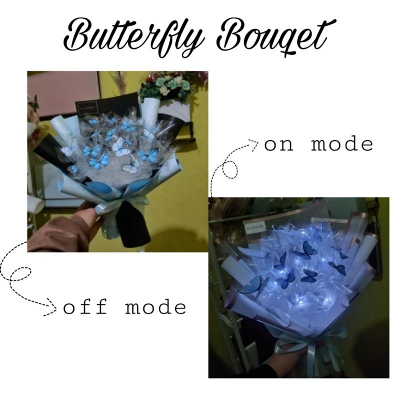 Jual Butterfly Bouqet LED | Shopee Indonesia