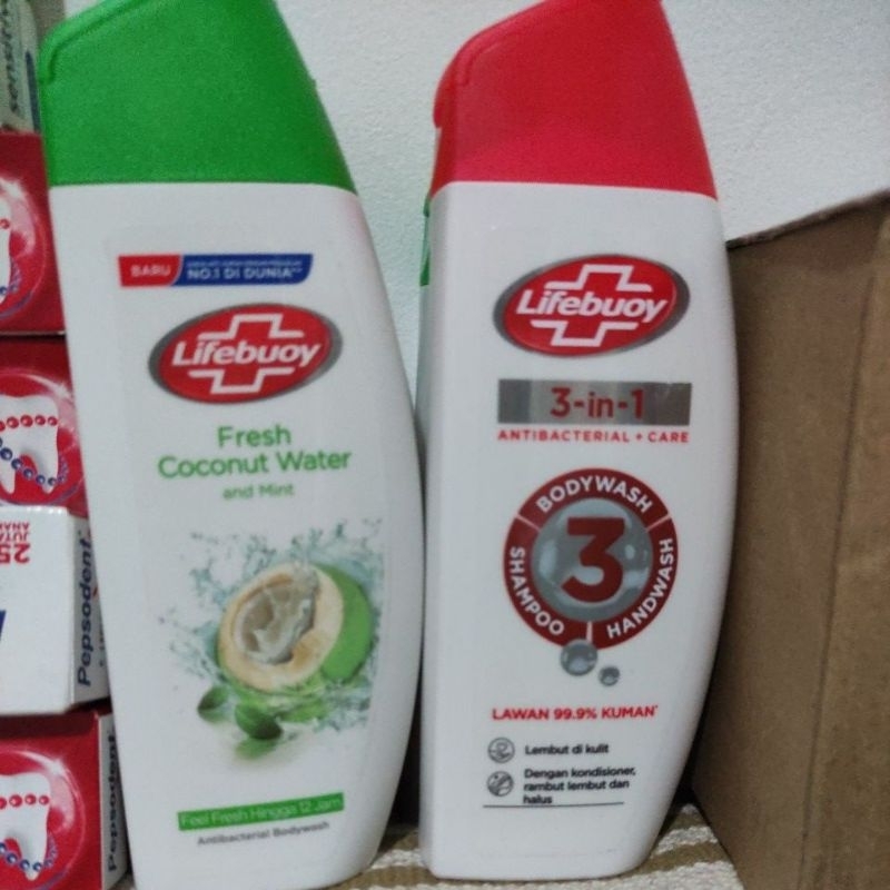 Jual Lifebuoy sabun mandi coconut water 300ml lifebuoy sabun shampoo ...