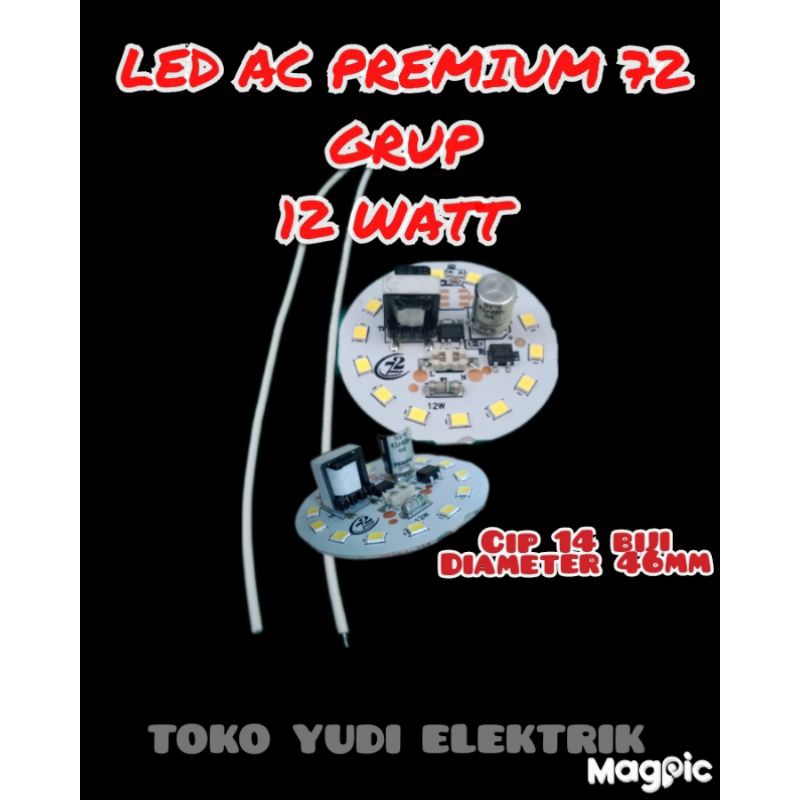 Jual pcb led AC 12wat kode premium | Shopee Indonesia