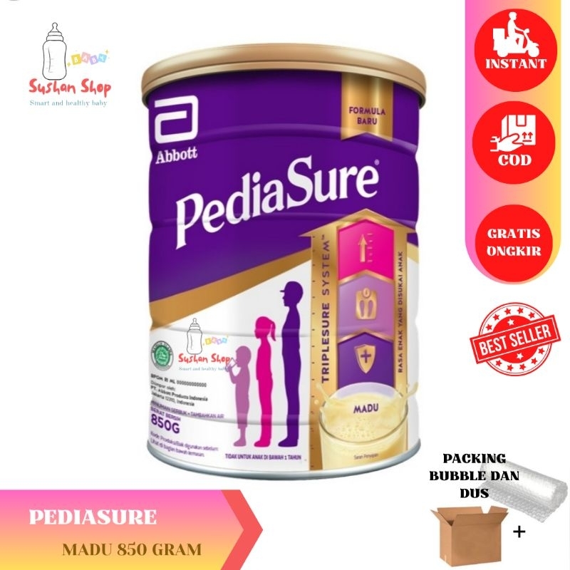 Jual PEDIASURE TRIPLESURE MADU VANILA 850GR / COKLAT 900 GRAM | Shopee Indonesia