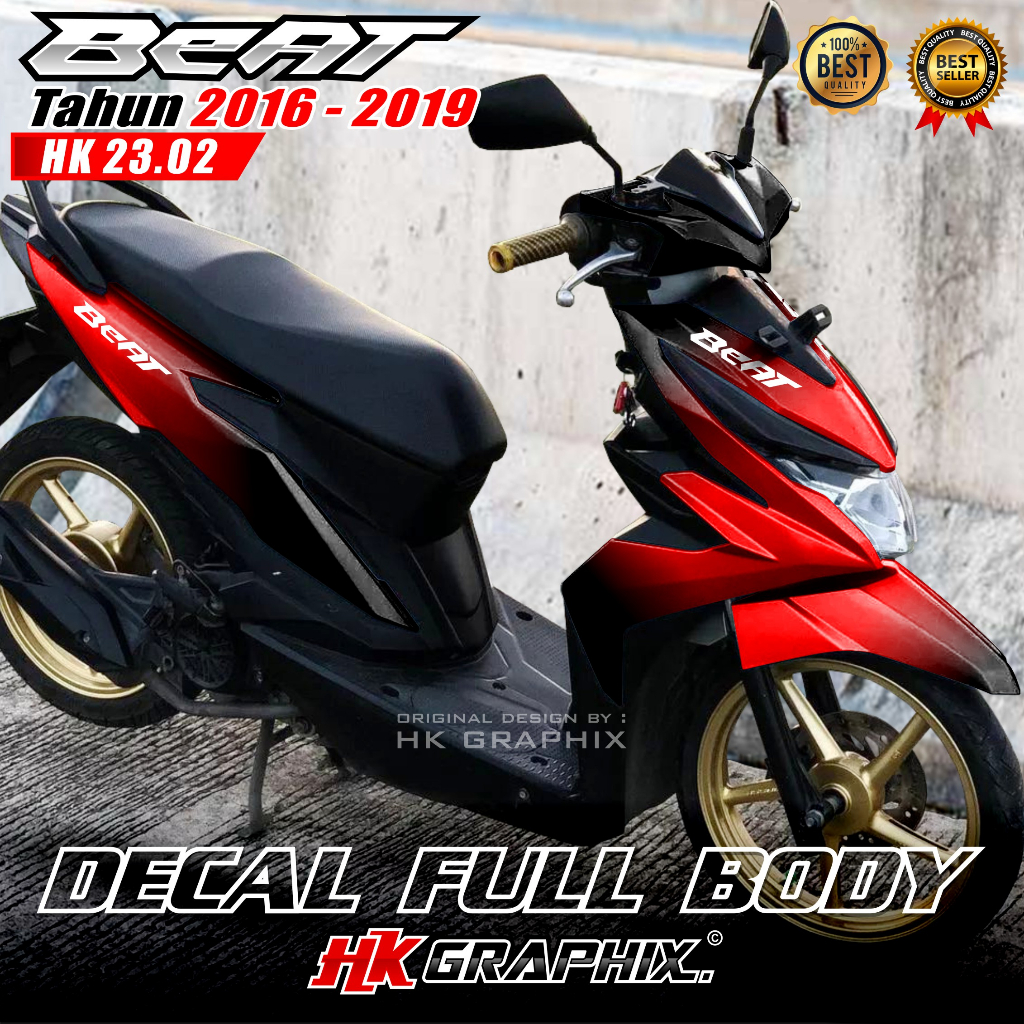 Jual Decal Beat Esp atau Street Tahun 2016 2017 2018 2019 Sticker Full ...