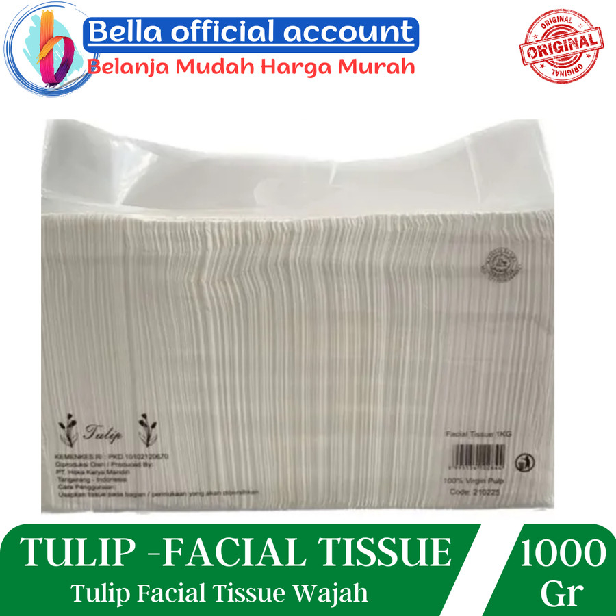 Jual Tulip Facial Tissue Wajah 1000 gr / 1 kg | Shopee Indonesia