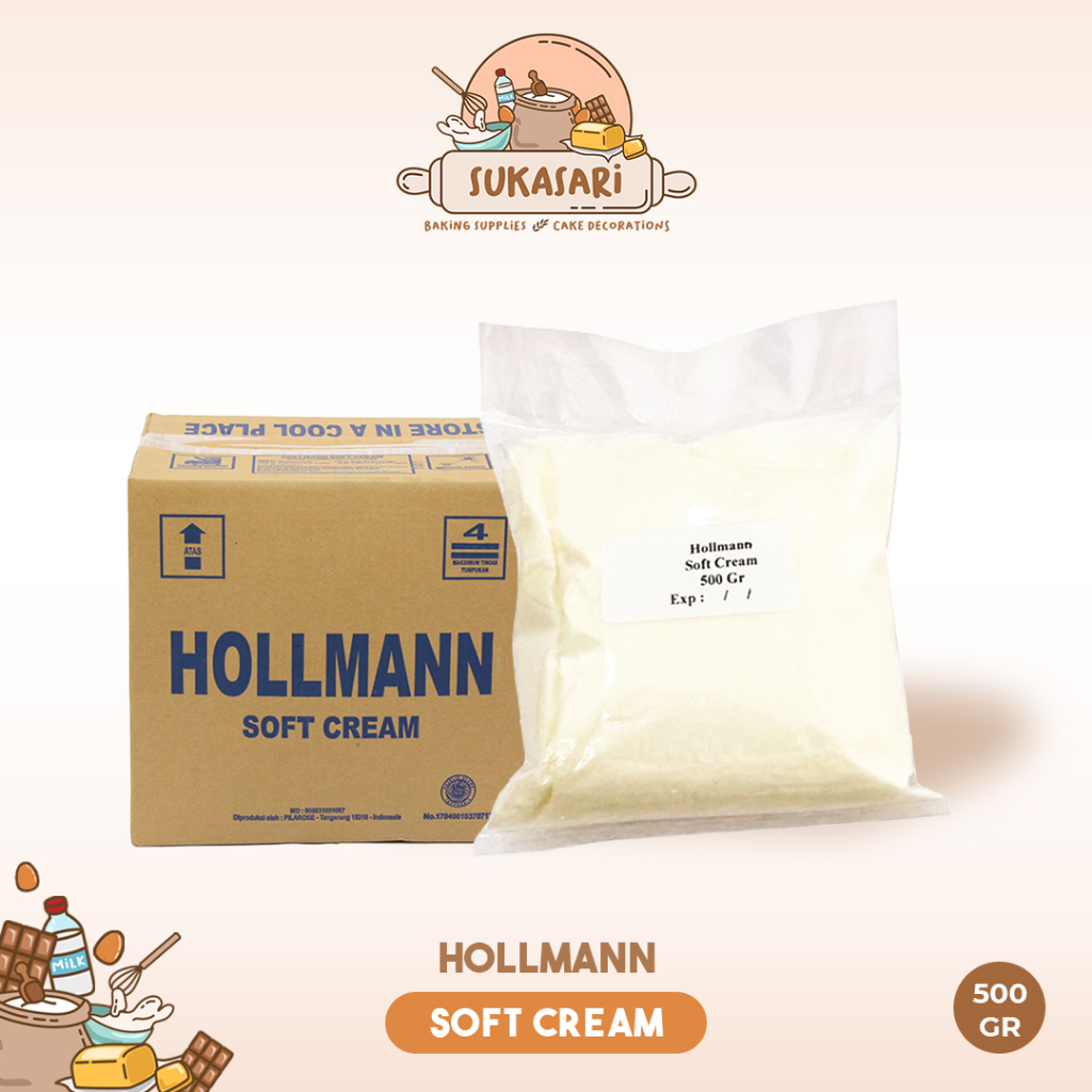 Jual Sukasari - Hollmann Soft Cream 500gr Repack / Krim Cream Soft ...