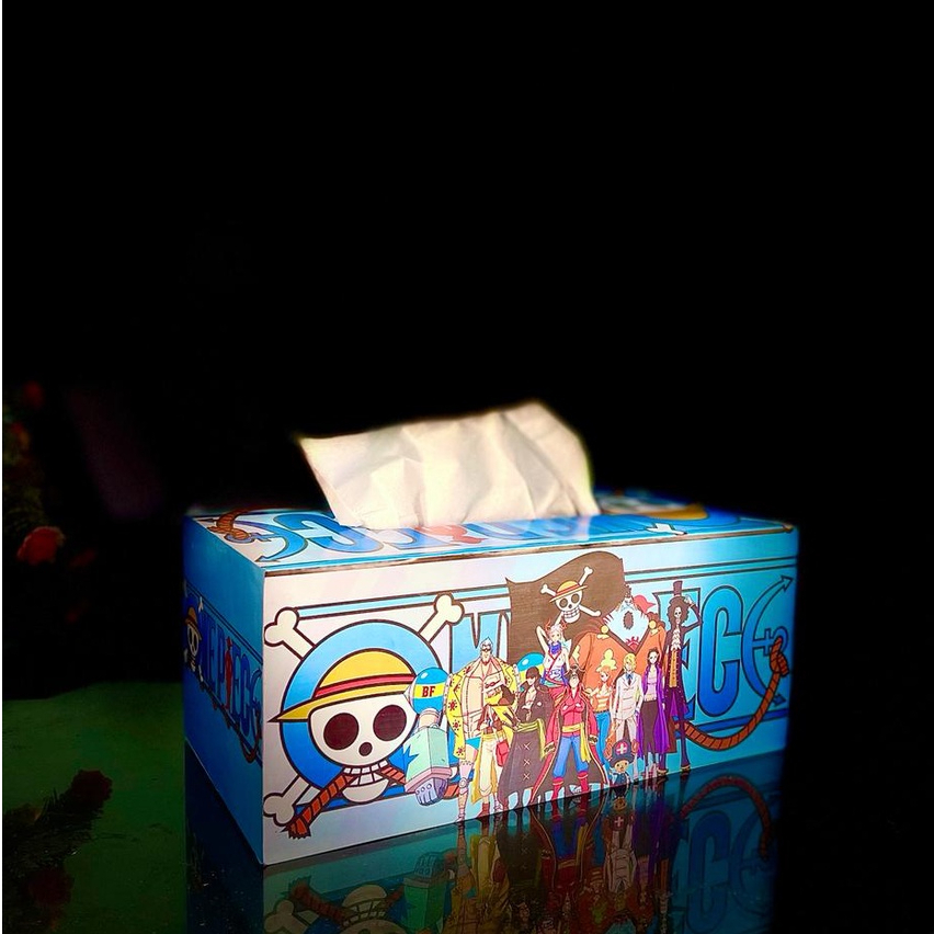 Jual Kotak Tempat Tisu Kayu Tissue Box Anime One Piece Zelashop20 ...