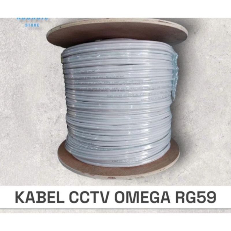Jual KABEL CCTV OMEGA/starcom/lgsat RG59 + POWER 300M | Shopee Indonesia