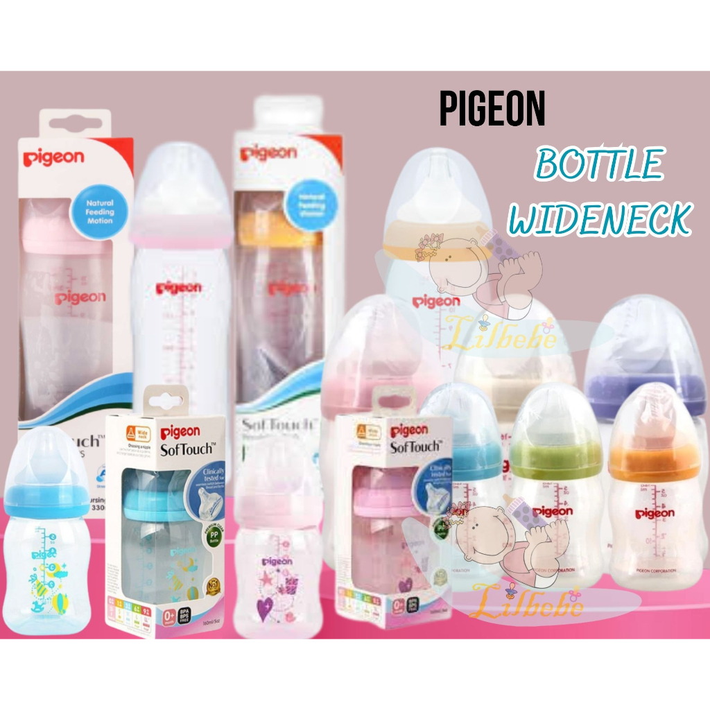 Jual Pigeon Single Bottle Wide Neck Peristaltic Plus Soft Touch 240ml 240 ml / 160ml 160 ml ...