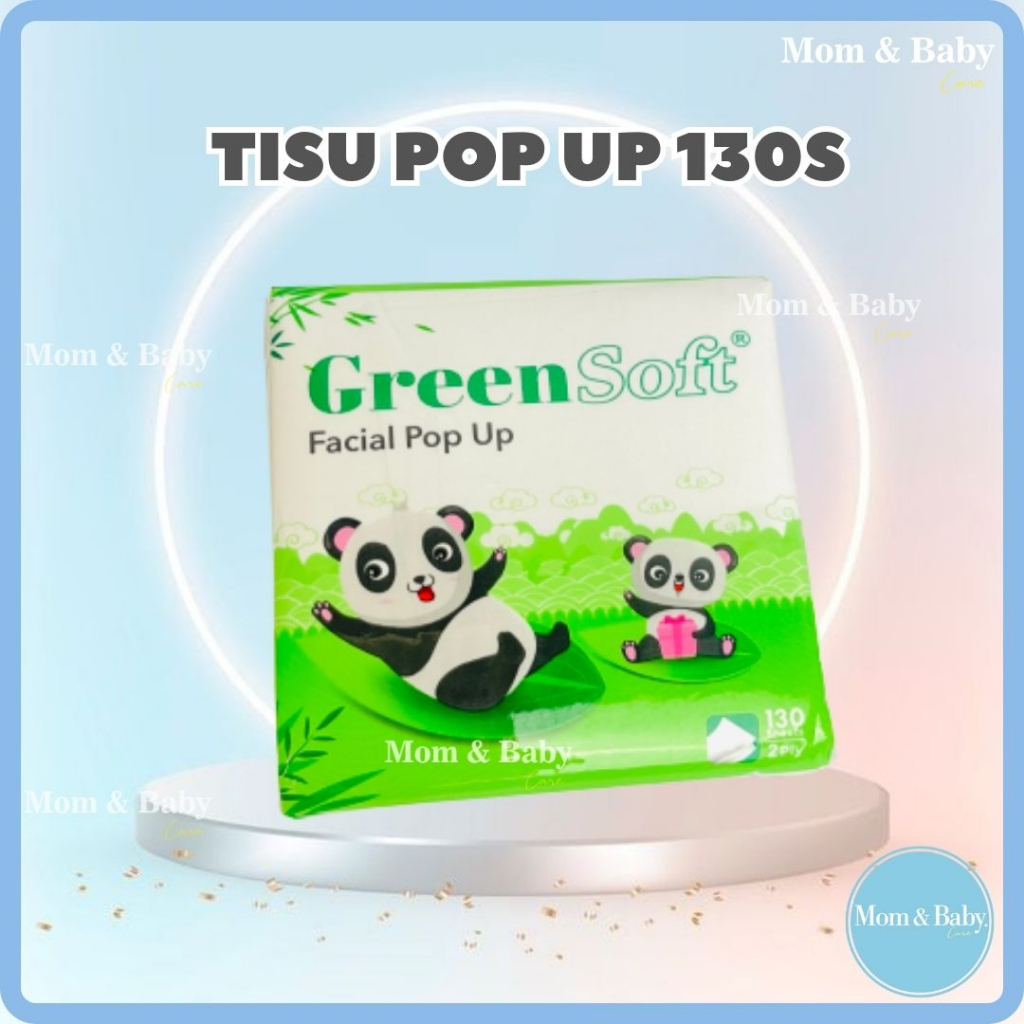 Jual Tisu Tissue Greensoft Pop Up 130 sheets / Tissu Wajah Green Soft POP UP | Shopee Indonesia