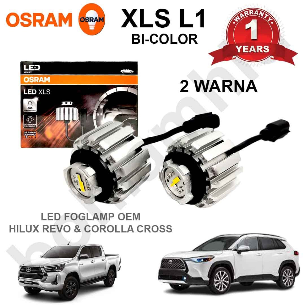 Jual LED Osram Foglamp HILUX REVO & COROLLA CROSS OEM XLS L1 2Warna ...
