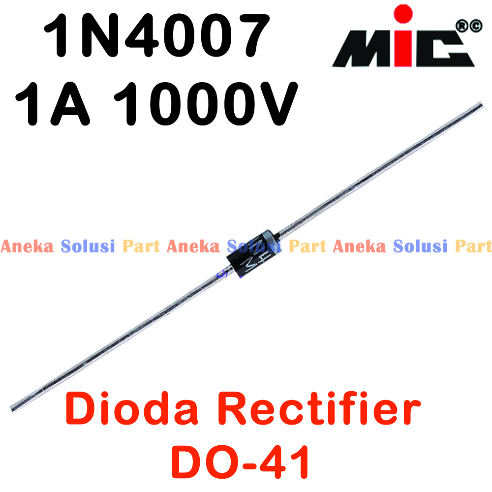 Jual Dioda 1N4007 IN4007 1N 4007 IN 4007 1A 1000V MIC Diode Rectifier ...