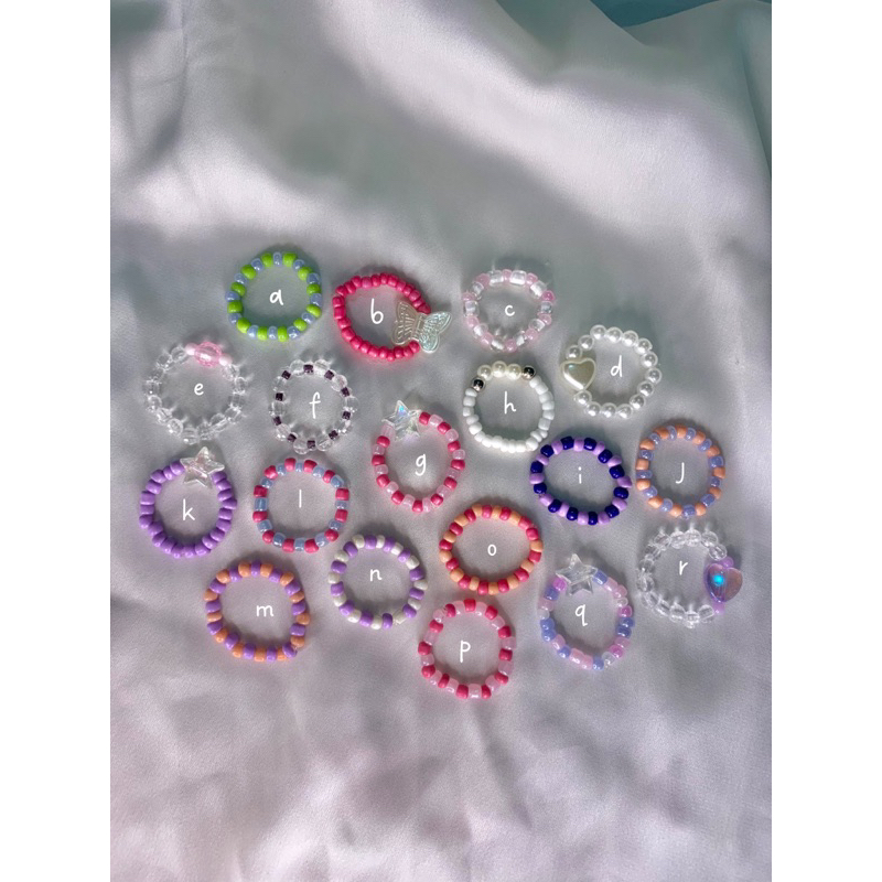 Jual Beads rings colorful part II | mohon baca deksripsi | Shopee Indonesia